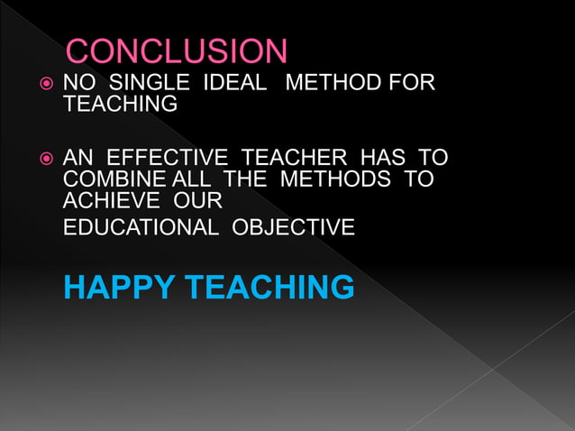 Teaching learning methods | PPTX