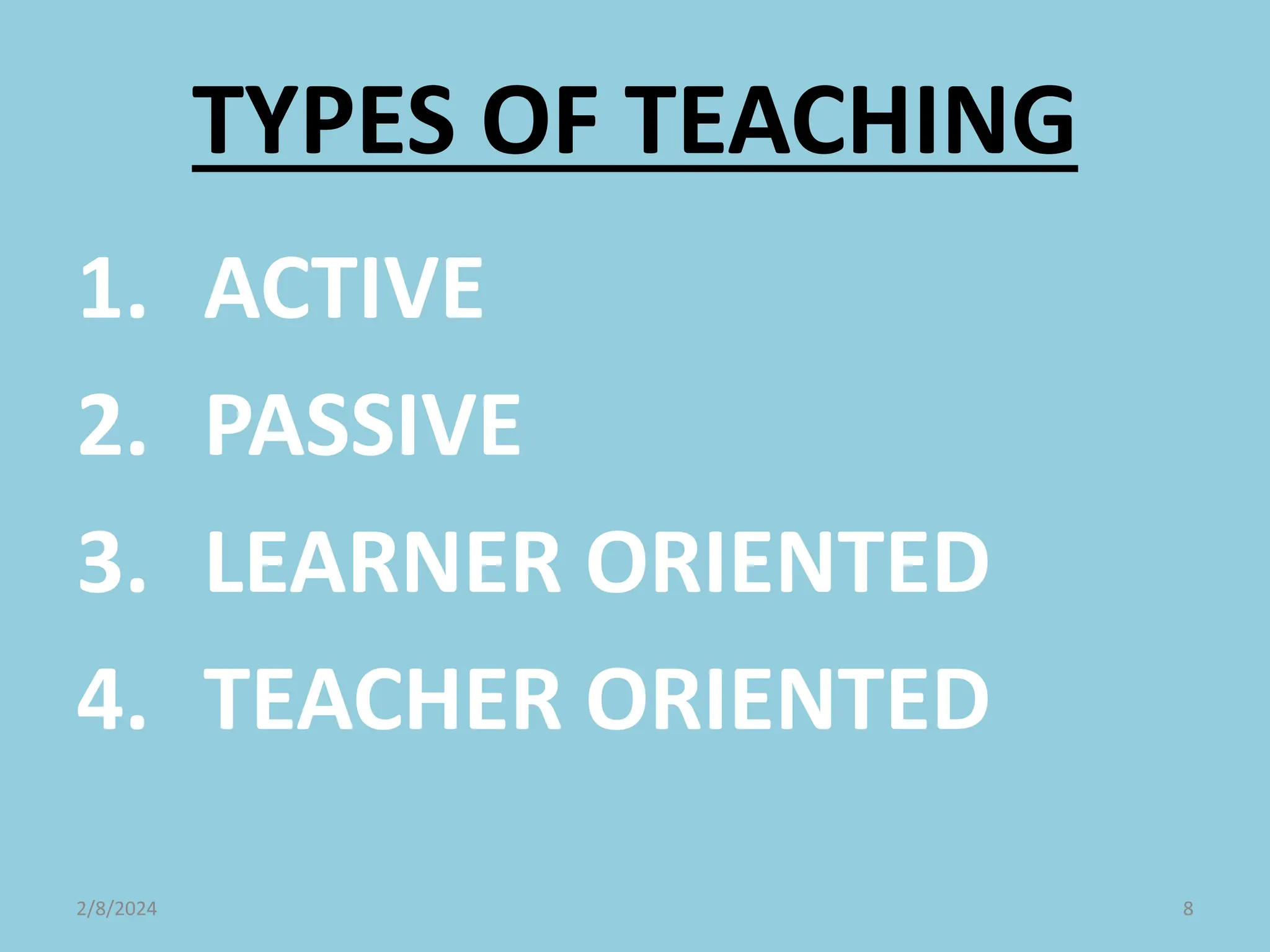 Teaching & Learning methods.ppt | Educational Assessment | Education