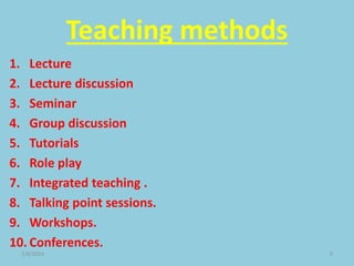 Teaching & Learning methods.ppt | Educational Assessment | Education