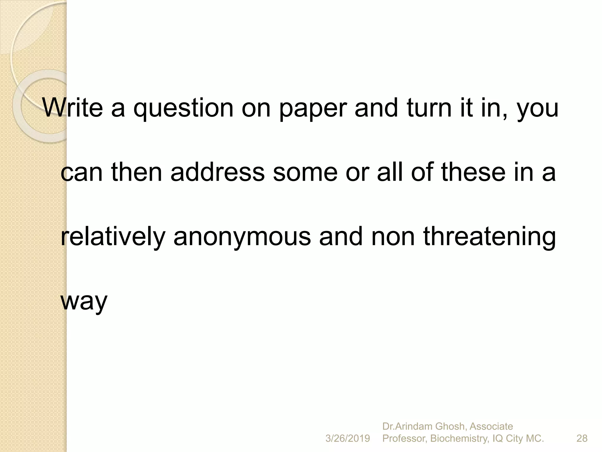 Teaching learning methods mci revised basic course workshop curriculum ...