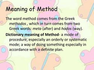 Learning principles and methodology | PPTX