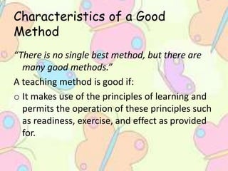 Learning principles and methodology | PPTX
