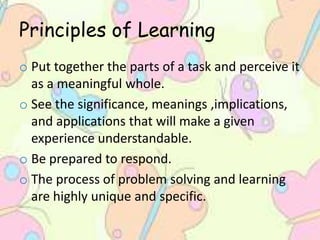 Learning principles and methodology | PPTX