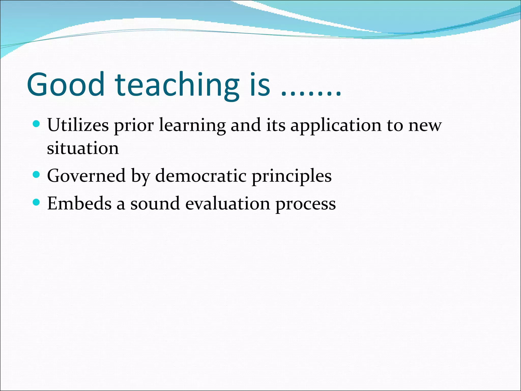 Teaching &learning process | PPT