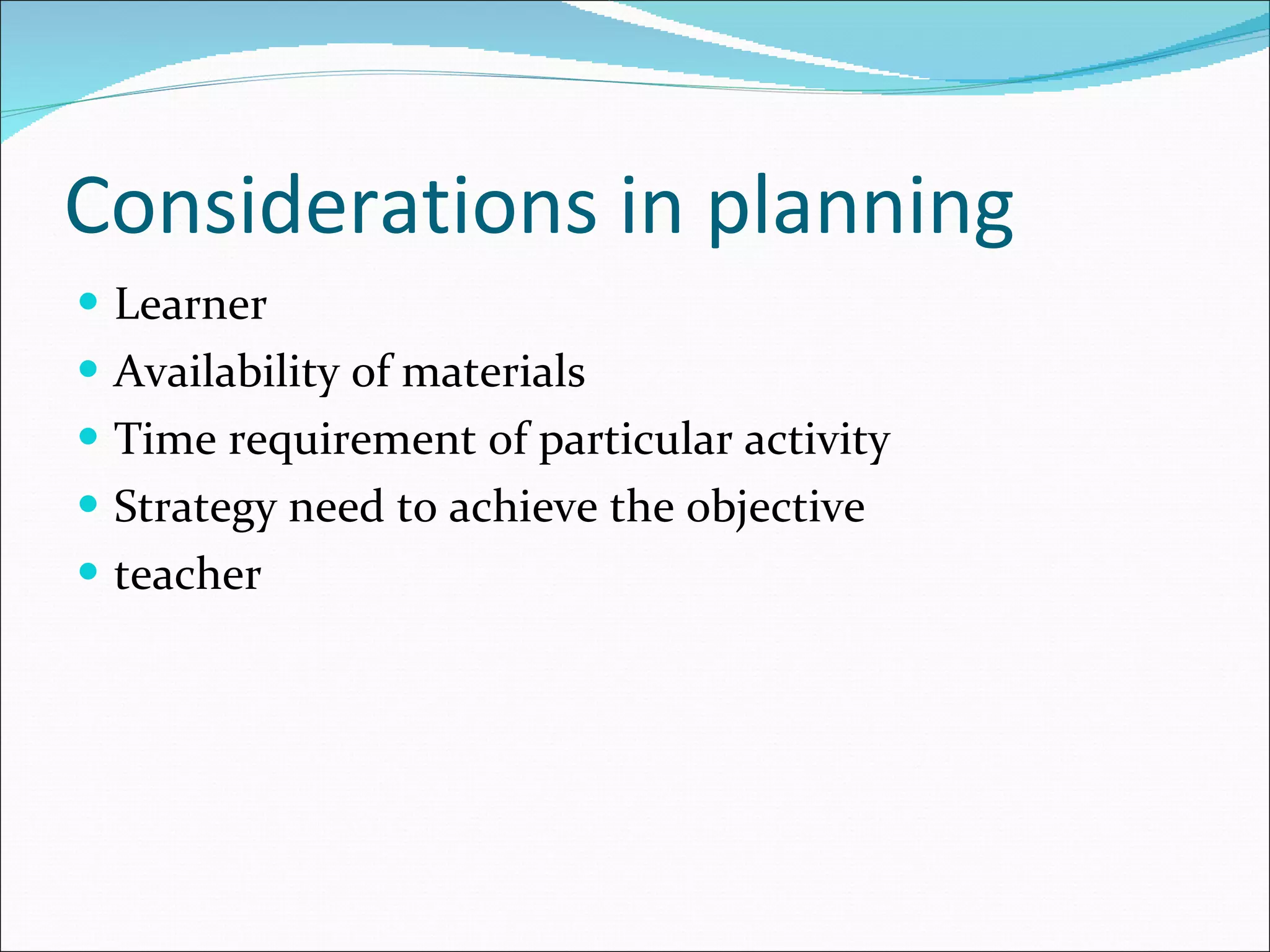 Teaching &learning process | PPT