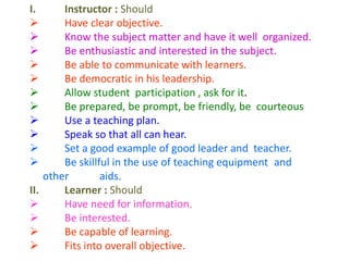Teaching learning process | PPTX