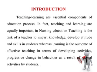 Teaching learning process | PPTX