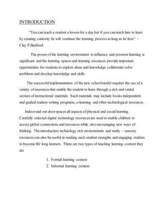 Teaching learning resources | DOCX