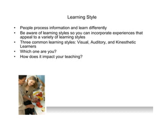 Teaching Learning Styles | PPS