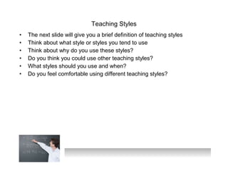 Teaching Learning Styles | PPT