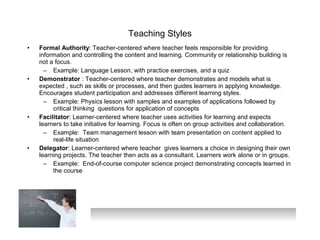 Teaching Learning Styles | PPT
