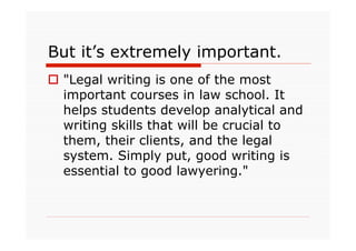 Teaching Legal Writing Online | PDF