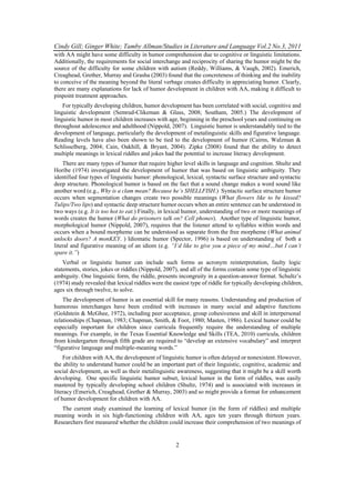 Teaching lexical humor to children with autism | PDF | Special Needs ...