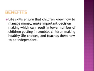 Teaching life skills | PPTX