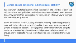 Teaching Life Skills Through Preschool Games | PPTX