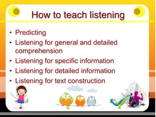 Teaching listening | PPTX