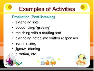Teaching listening | PPTX