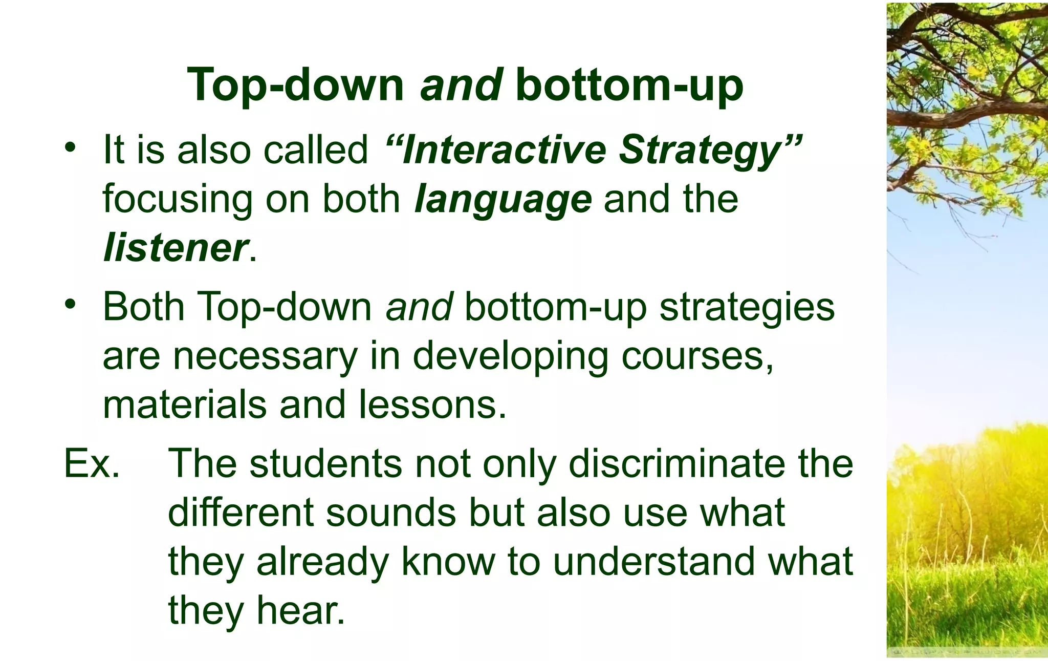 Teaching listening | PPT