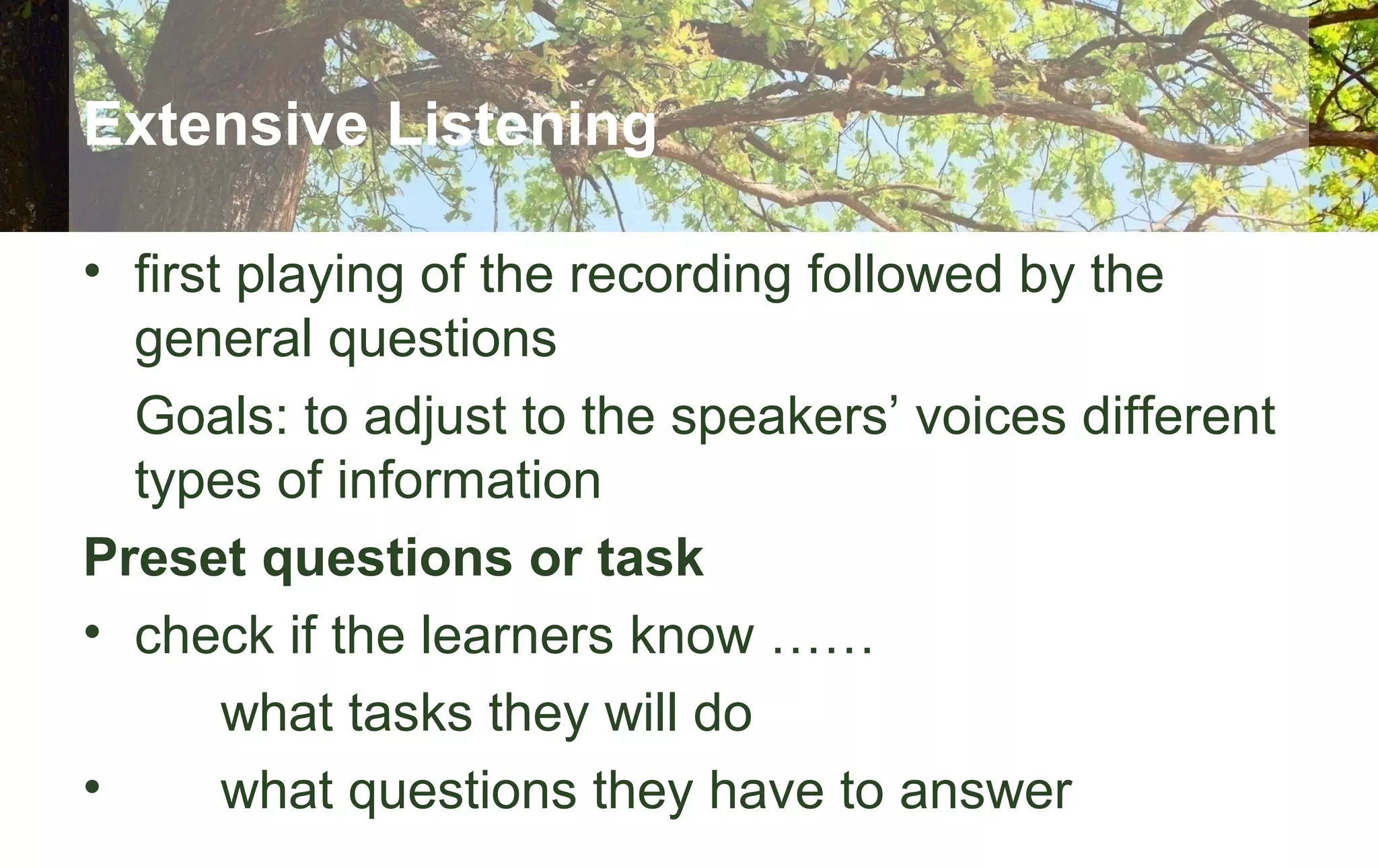 Teaching listening | PPT