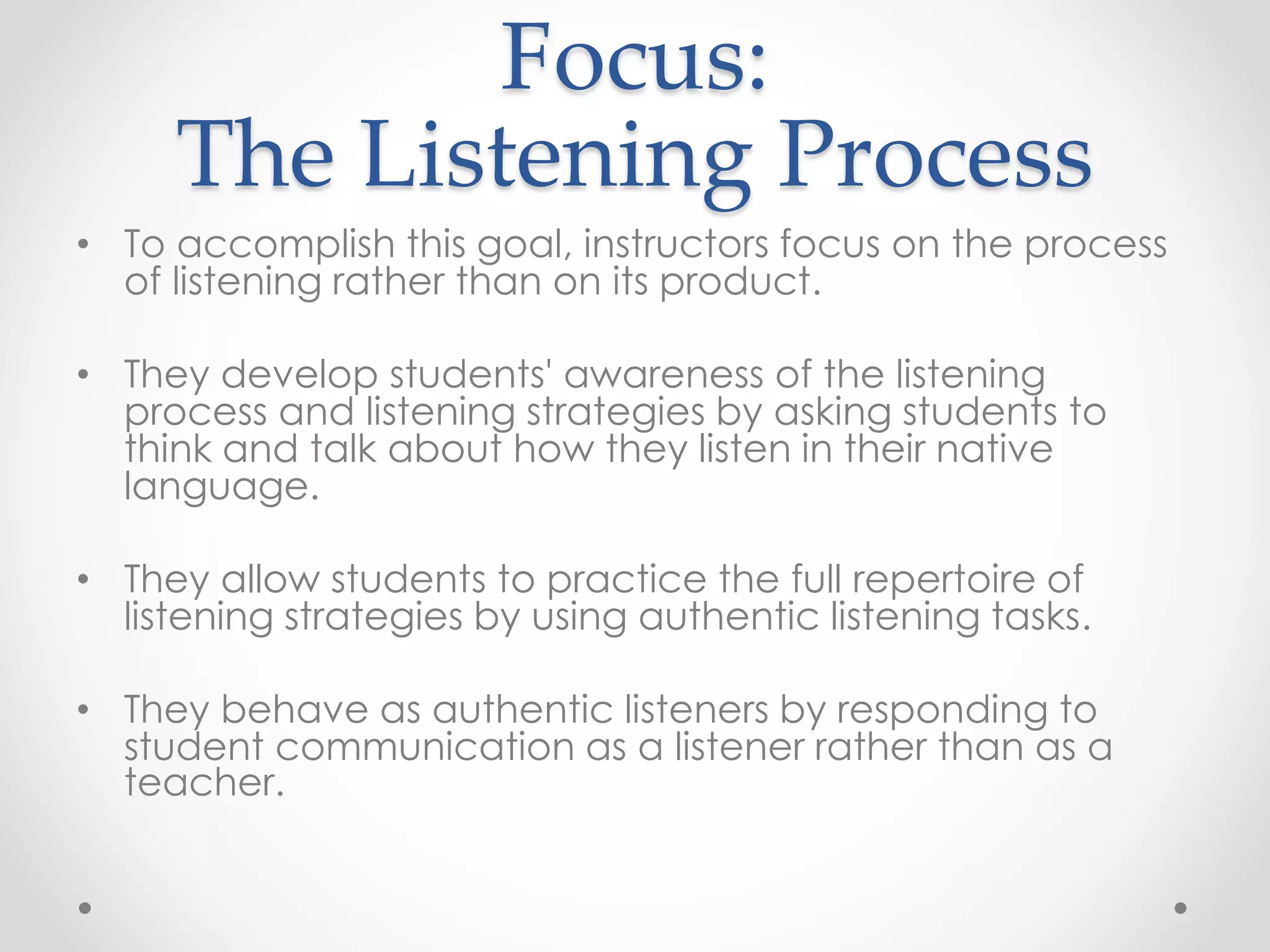 Teaching listening | PPT