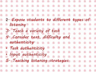 Teaching listening | PPT