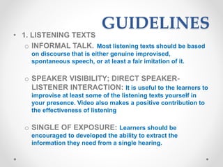 Teaching listening | PPTX