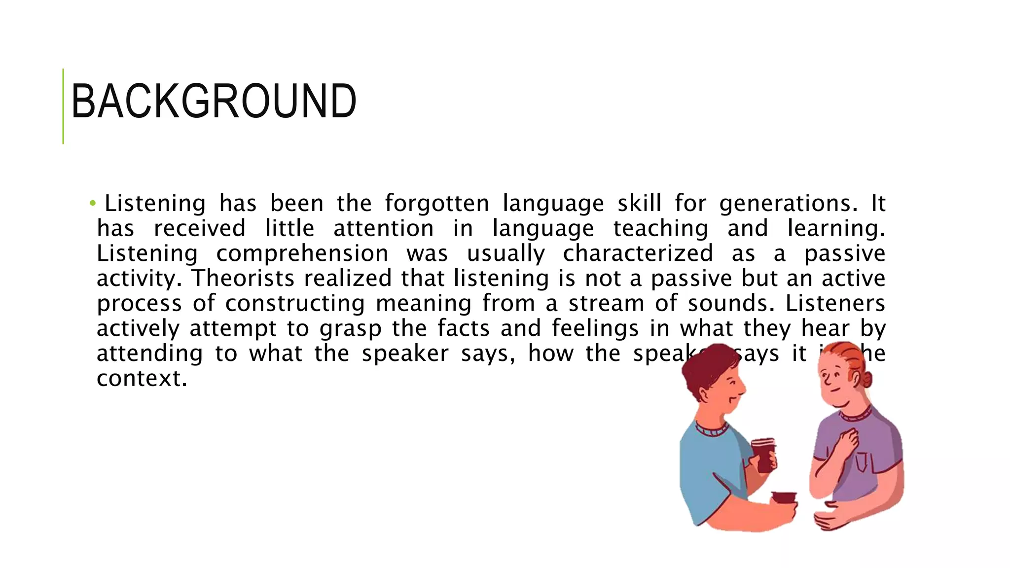 Teaching listening | PPTX