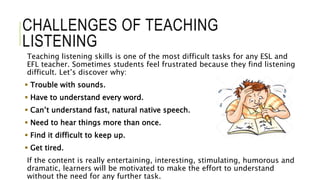 Teaching listening | PPTX