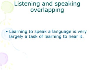 Teaching listening and speaking | PPT