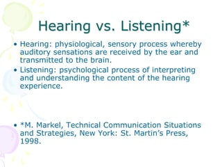 Teaching listening and speaking | PPT