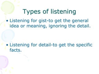 Teaching listening and speaking | PPT