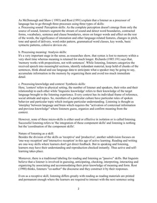 Principles of teaching listening and speaking skills | DOCX