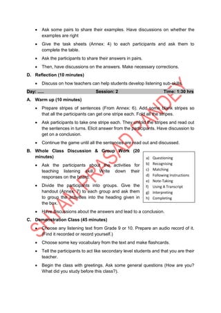 Teaching listening (by shyam pandey) | PDF