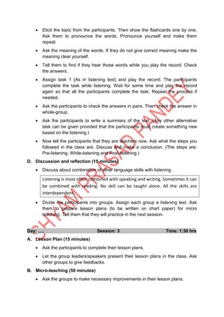 Teaching listening (by shyam pandey) | PDF