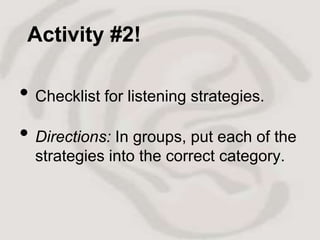 Teaching Listening | PPTX