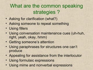 Listening & speaking skills teaching | PPT