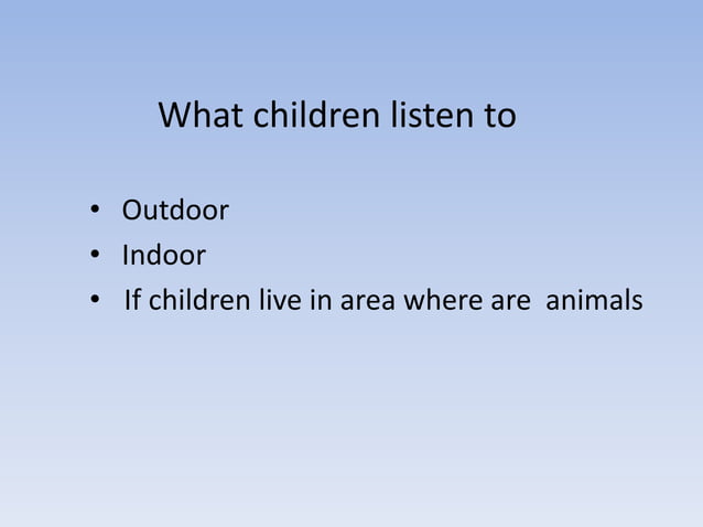 Teaching listening to young learners | PPTX | Education