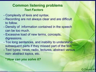 Teaching listening workshop | PPT