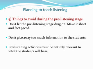 Teaching listening | PPTX