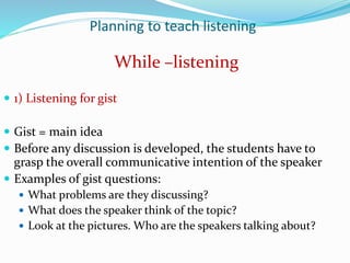 Teaching listening | PPTX