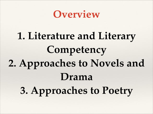 Teaching literary competency | PDF