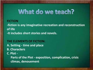 Teaching literature | PPTX | Drama | Genres