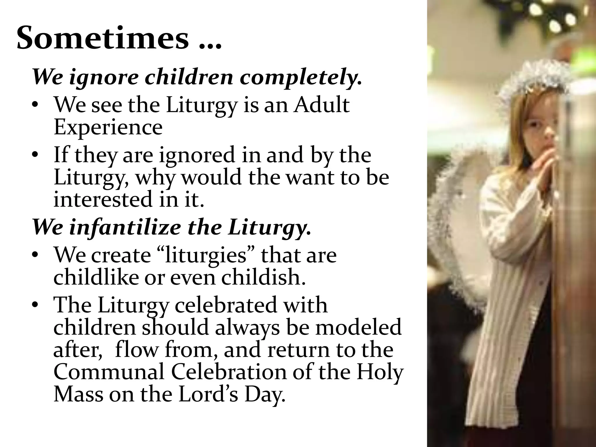 Teaching the Sacred Liturgy to Children | PPTX