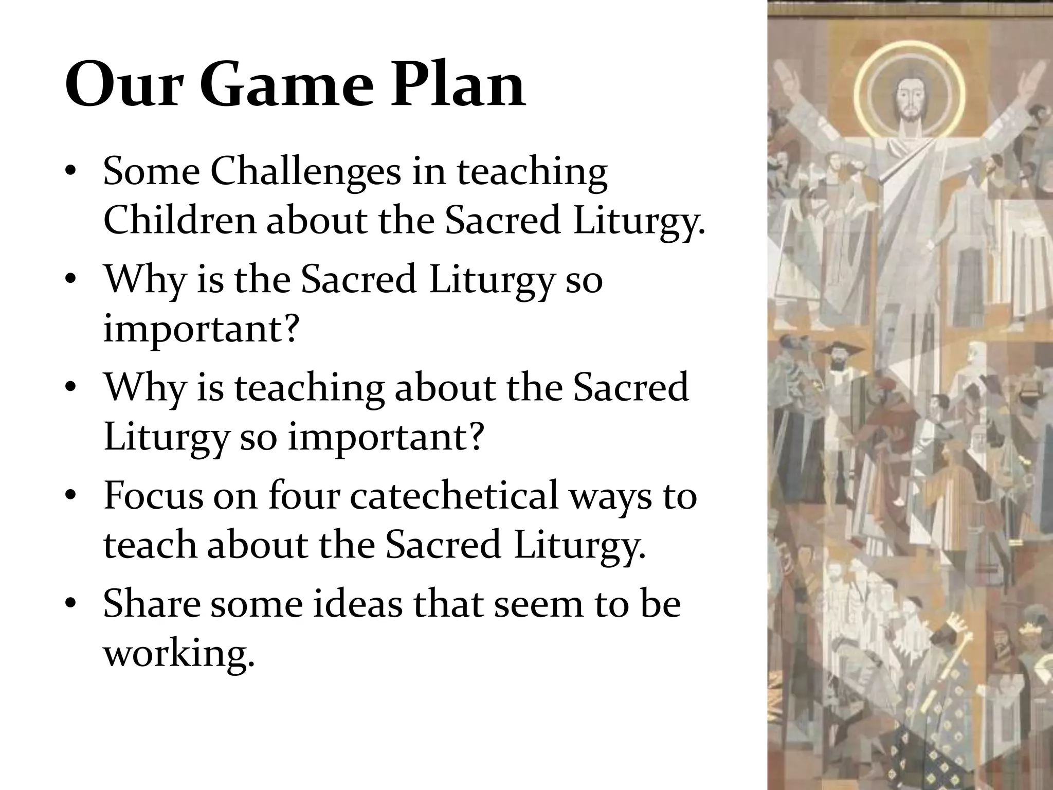Teaching liturgy to children | PPTX