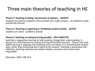Size matter? LTHE week 6 about teaching | PPT