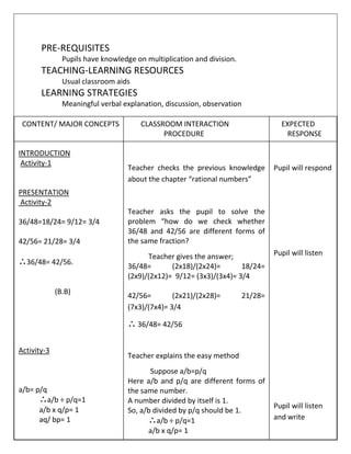 Teaching manual | DOCX | Education