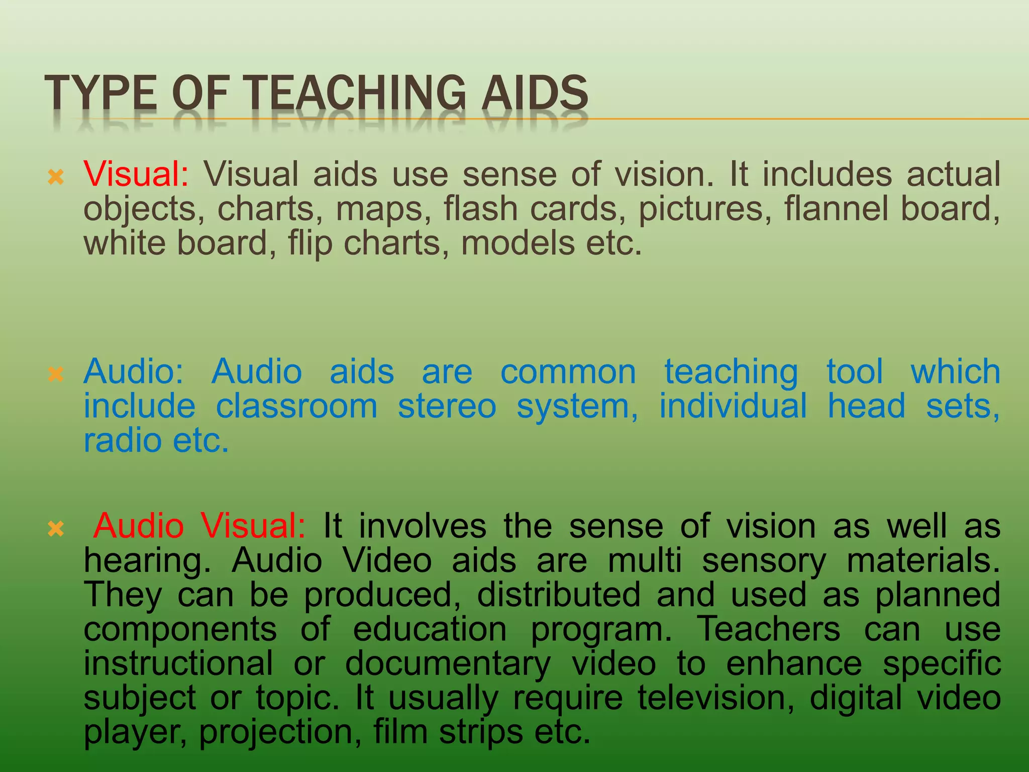 Teaching materials & teaching aids | PPTX
