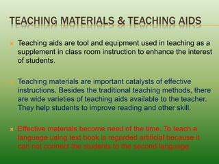 Teaching materials & teaching aids | PPTX