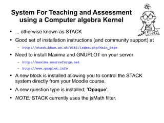 Teaching Mathematics With Moodle | PPT