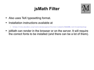 Teaching Mathematics With Moodle | PPT